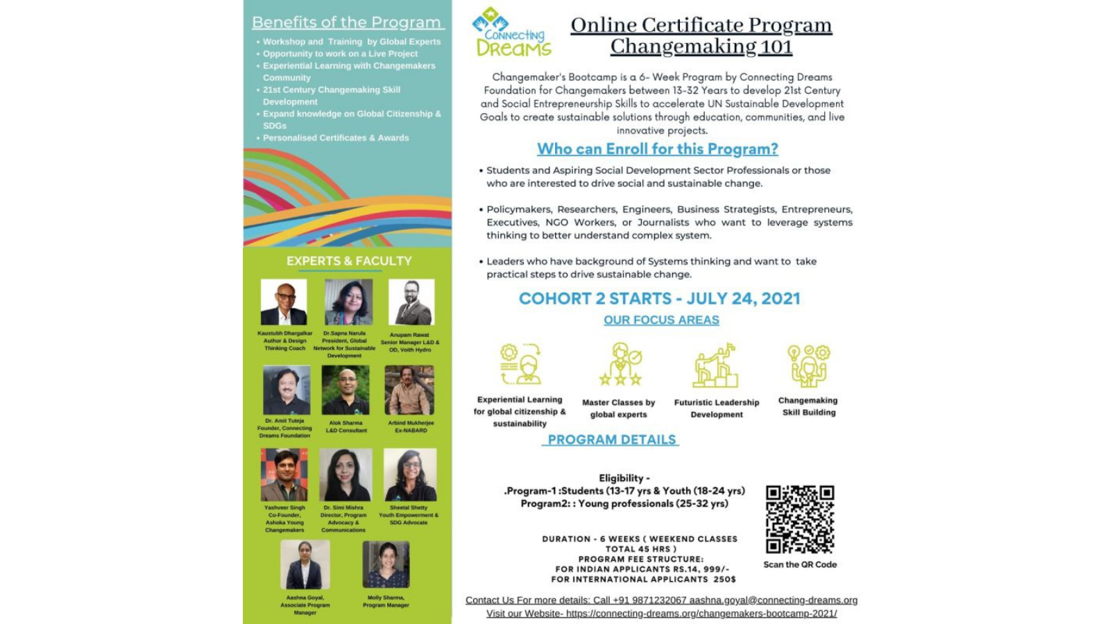 Online Certification Program for Changemakers 101 – Connecting Dreams ...